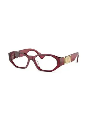 Versace Medusa Plaque Optical Eyeglasses - Red
