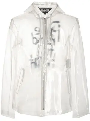 BLACK COMME DES GARÇONS Slogan-print Jacket
