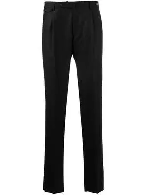 Tagliatore Tailored Virgin Wool Trousers - Black