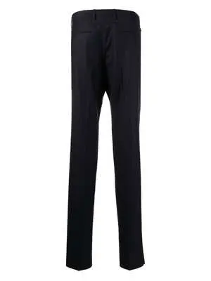 Tagliatore Tailored Virgin Wool Trousers - Blue