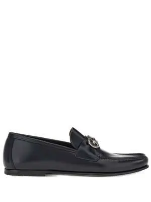 FERRAGAMO Gancini Buckle Loafers - Black
