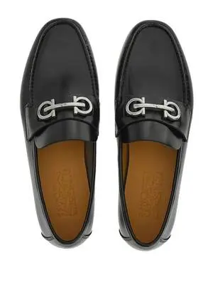 FERRAGAMO Gancini Buckle Loafers - Black