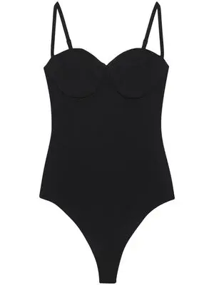ANINE BING Via Underwired Jersey Bodysuit