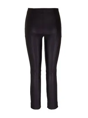 Vince Leather Slim-cut Trousers