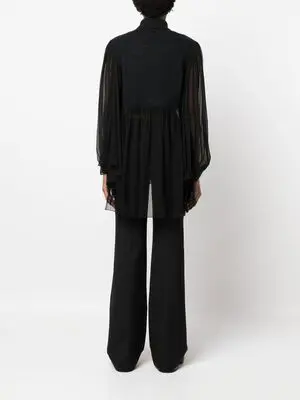 Alberta Ferretti Panelled Roll Neck Jumper
