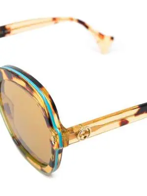 Gucci Tortoiseshell Oversized Sunglasses