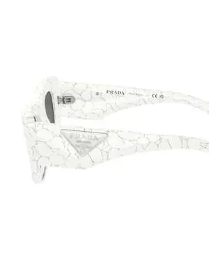 Prada Marble-print Square Sunglasses