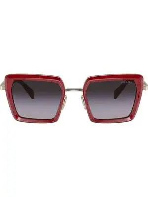 Prada Square-frame Sunglasses - Red