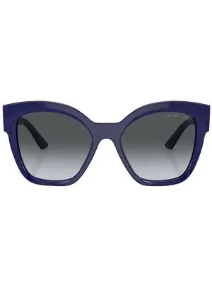 Prada Logo-arm Cat-eye Sunglasses - Blue