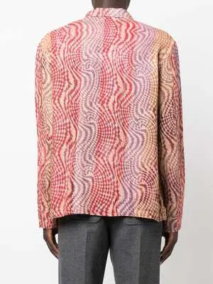 Our Legacy Abstract-pattern Embroidered Shirt