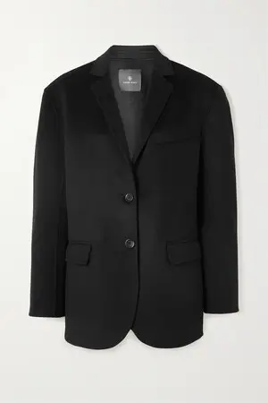 ANINE BING Quinn Wool And Cashmere-blend Blazer