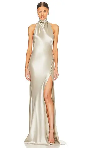 SAU LEE X Penelope Gown - Silver