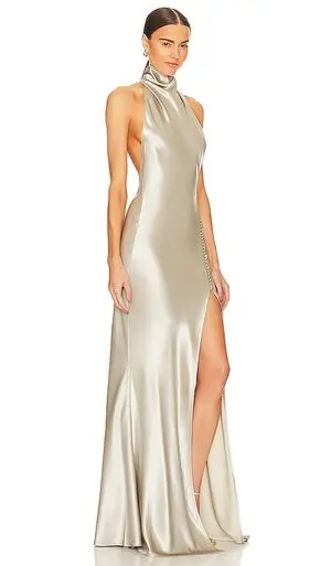 SAU LEE X Penelope Gown - Silver