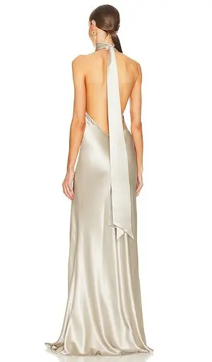 SAU LEE X Penelope Gown - Silver