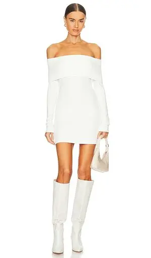 Enza Costa Off-shoulder Sweater Mini Dress