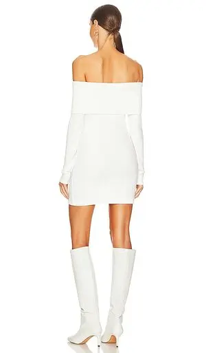 Enza Costa Off-shoulder Sweater Mini Dress