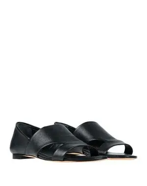 TOD'S Leather Sandals - Black