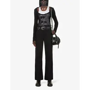Rag & Bone Logan Wide-leg High-rise Jeans - Black