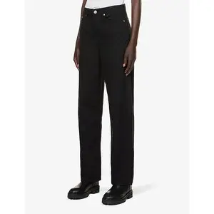 Rag & Bone Logan Wide-leg High-rise Jeans - Black
