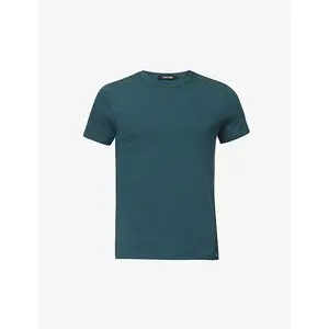 TOM FORD Brand-patch Short-sleeved Stretch-cotton T-shirt