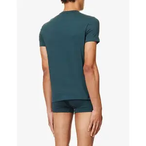 TOM FORD Brand-patch Short-sleeved Stretch-cotton T-shirt