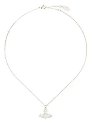 VIVIENNE WESTWOOD Grace Bas Relief Orb Pendant Necklace - Silver