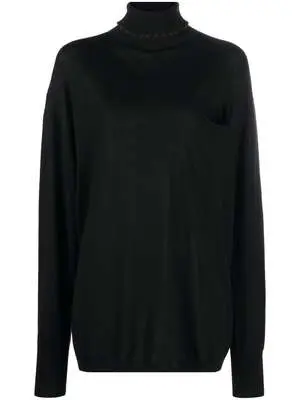 QUIRA Ribbed-knit Roll Neck Jumper