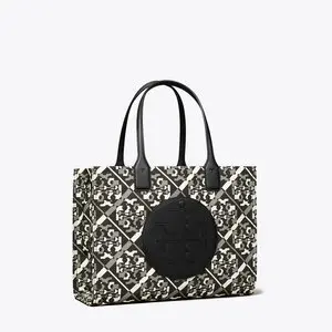 Tory Burch Small Ella Printed Tote Prismatic Logo