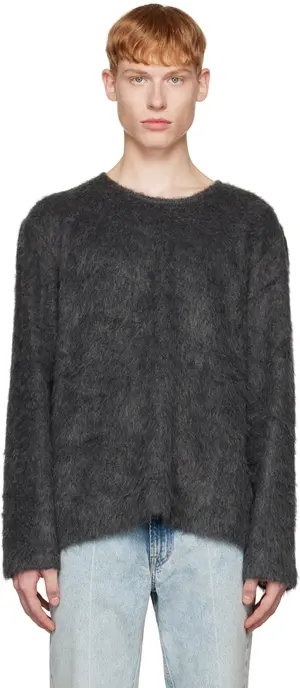 Our Legacy Our Legacy Gray Double Lock Sweater Ash Grey Alpaca