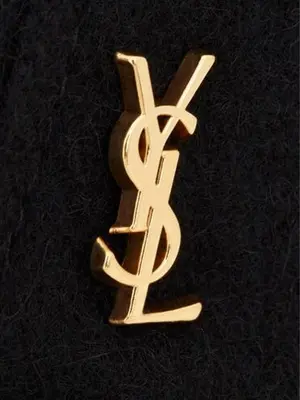 Saint Laurent Felt Baseball Cap
