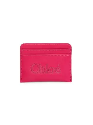 Chloé Women's Chloé Sense Leather Card Holder - Caramel Fizzy Pink