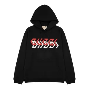 Gucci Logo Hooded Cotton Sweatshirt