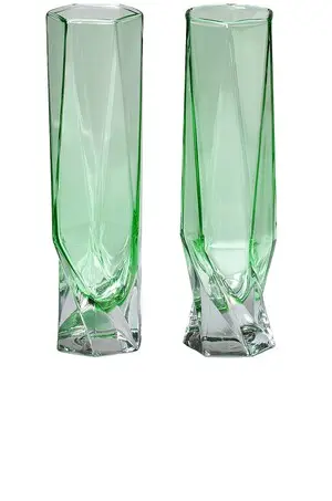 MAX ID NY For Champagne Flute Set In Green