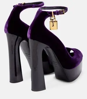 TOM FORD Velvet Platform Pumps