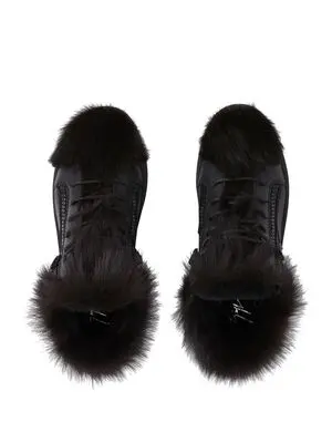 GIUSEPPE ZANOTTI Marlena Winter Mid-top Sneakers - Black