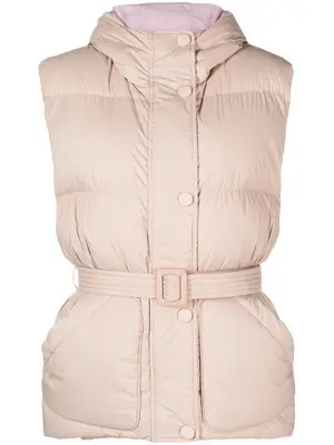 IENKI IENKI Belted-waist Puffer Vest