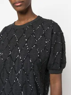 Brunello Cucinelli Sequin-embellished Shift Dress