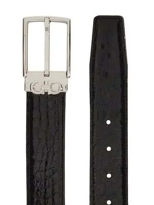 FERRAGAMO Leather Buckle Belt