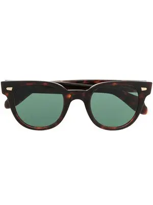 CUTLER & GROSS Tortoiseshell Effect Sunglasses - Brown