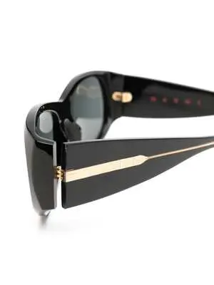 Marni Wide-arm Oval Sunglasses