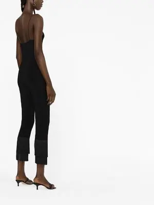 Norma Kamali Fringed Cropped Trousers