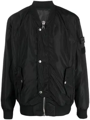 Balmain Logo-patch Bomber Jacket