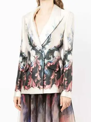 SAIID KOBEISY Mikado Pique Chromatic-printed Jacket