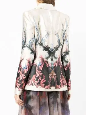 SAIID KOBEISY Mikado Pique Chromatic-printed Jacket