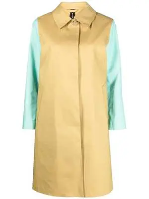 Mackintosh Colour-block Cotton Coat