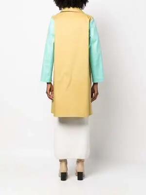 Mackintosh Colour-block Cotton Coat