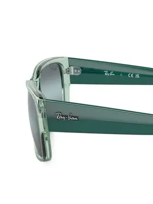 Ray-ban Rectangle-frame Mirrored-lens Sunglasses