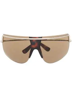 Max Mara Oversized Rimless Sunglasses - Brown