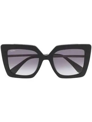Max Mara Engraved-logo Sunglasses - Black