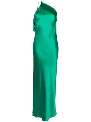 Michelle Mason Single-shoulder Maxi Dress - Green
